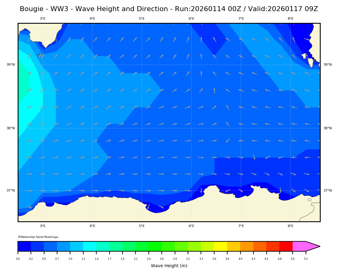 Bougie, ww3 | Turkish State Meteorological Service