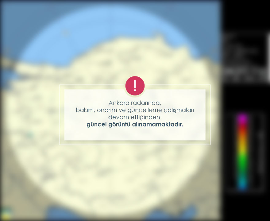 Ankara, Son Radar Görüntüleri - Meteoroloji Genel Müdürlüğü
